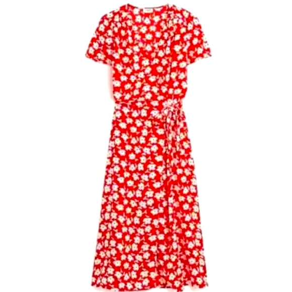 Dresses | J Crew Poppy Floral Print Wrap Dress | Poshmark